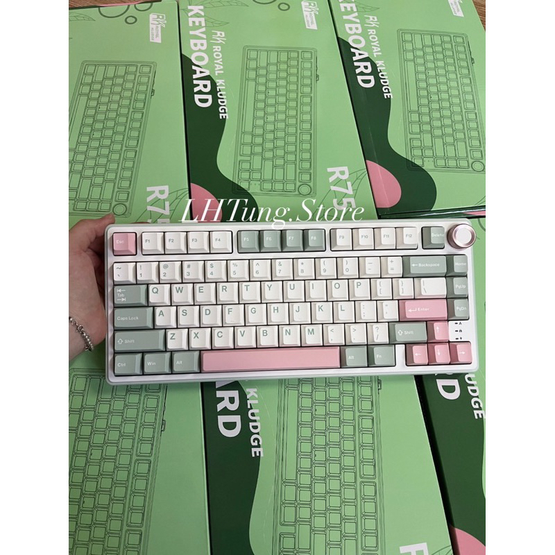 [SẴN GIAO BẢN PRO] Bàn phím cơ không dây RK R75 Pro | Full phím 3 mode ...