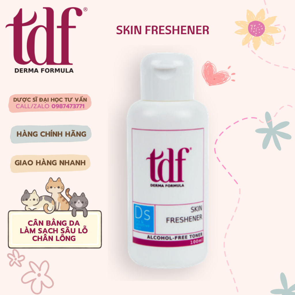 Toner dưỡng ẩm không chứa cồn tăng hấp thu dưỡng chất TDF Skin Freshener 100ML | Shopee Việt Nam