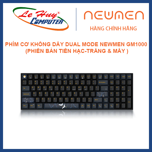 Bàn phím cơ không dây Dual Mode Newmen GM1000 (Phiên bản Tiên Hạc-Trăng & Mây) | Shopee Việt Nam