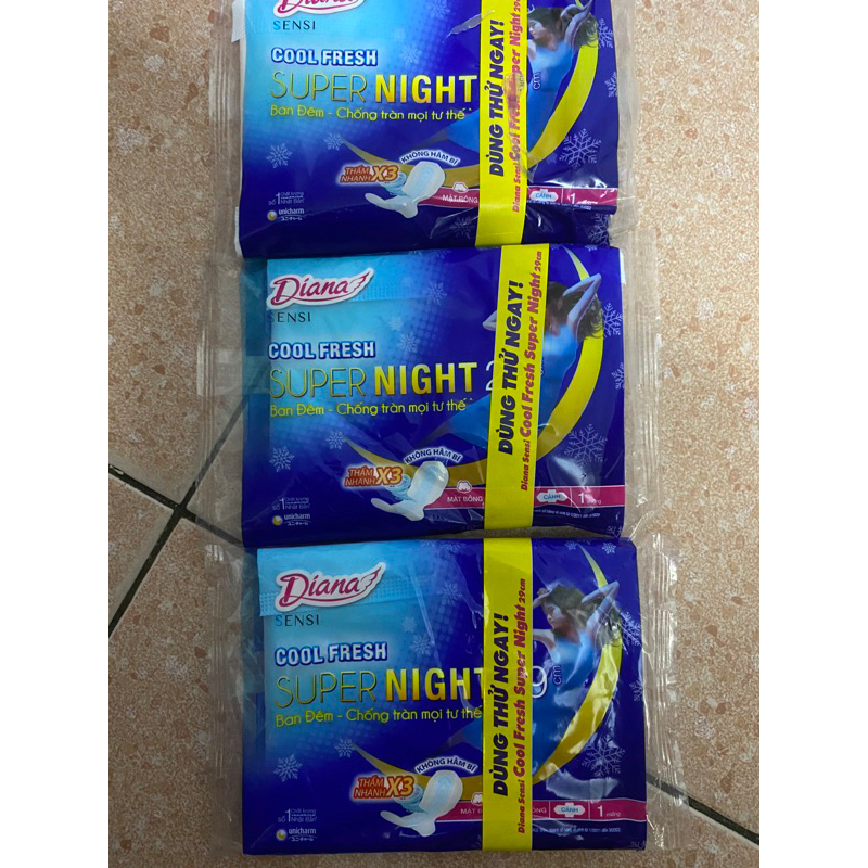 Combo 20 miếng bvs diana ban đêm sensi cool fresh superniht 29 cm ...
