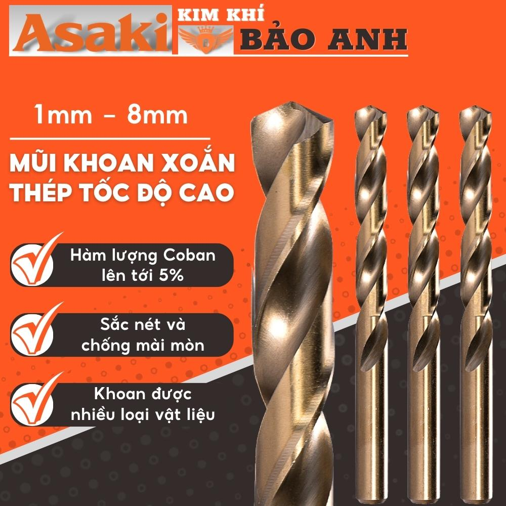 Mũi khoan inox đa năng NACHI Nhật Bản 1mm - 8mm, mũi khoan bê tông, sắt, gỗ chính hãng - Dùng ...