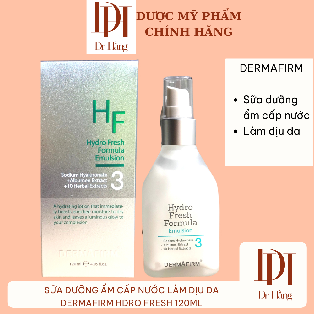 Sữa dưỡng ẩm Dermafirm hydro fresh formula, tinh chất hydro tươi cấp ...