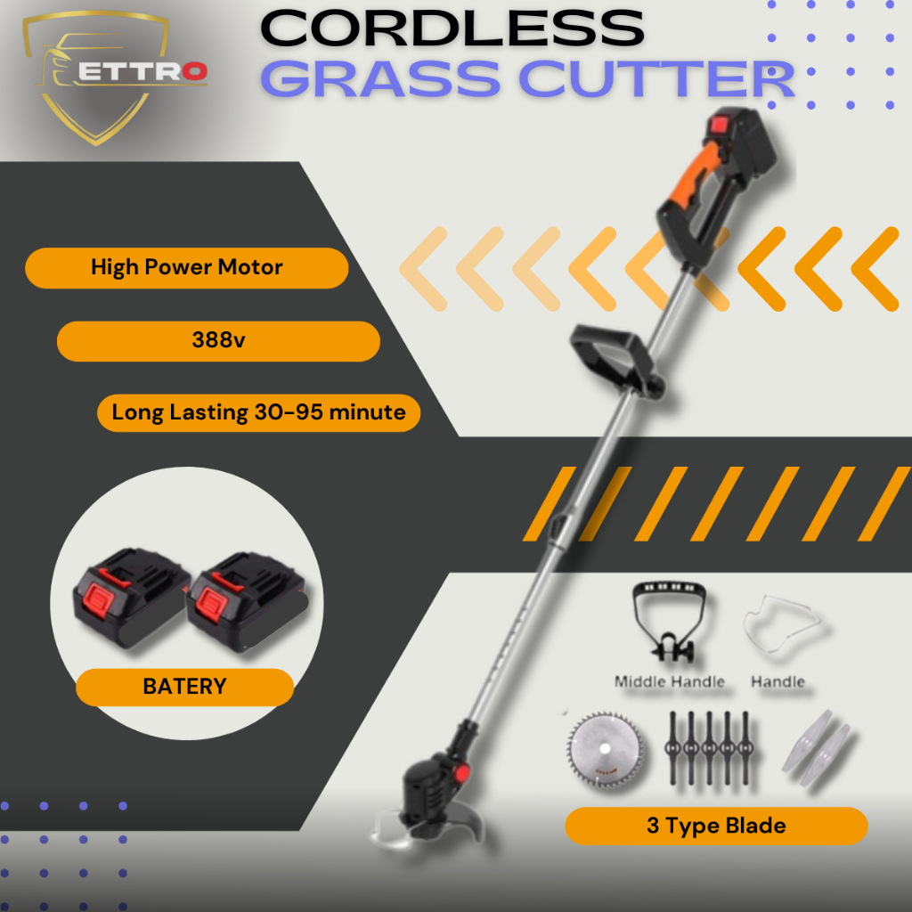 Máy cắt cỏ không dây / 288v Bateri Grass Trimmer Battery Powered Grass ...