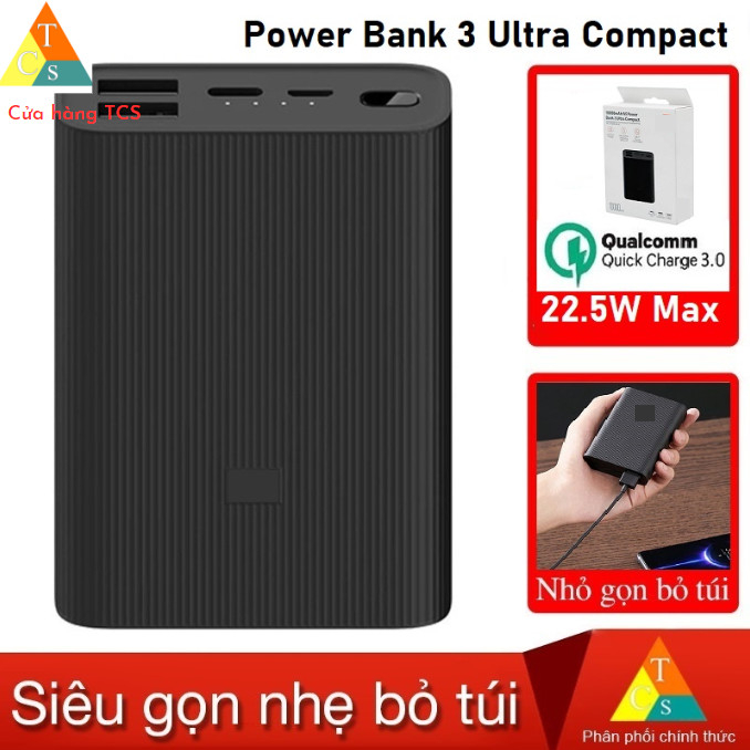 Pin dự phòng 10000mAh MiPower Bank 3 Ultra Compact (Đen) BHR4412GL ...