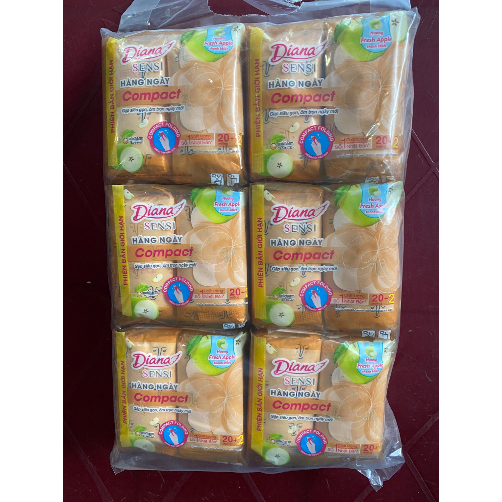 {SIÊU KHUYẾN MÃI} COMBO 6 GÓI BVS DIANA HẰNG NGÀY COMPACT 20 MIẾNG ...