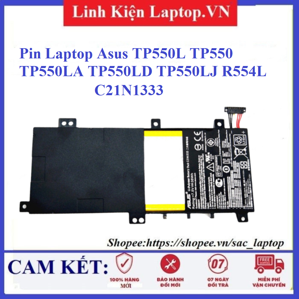 Pin Laptop Asus TP550L TP550 TP550LA TP550LD TP550LJ R554L C21N1333 mới ...