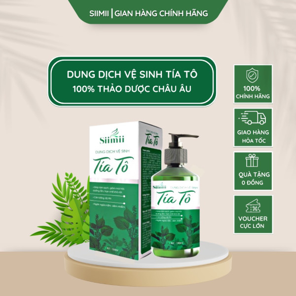 Dung Dịch Vệ Sinh Phụ Nữ Tía Tô Siimii 150ml Khử Mùi, Giảm Ngứa, An ...