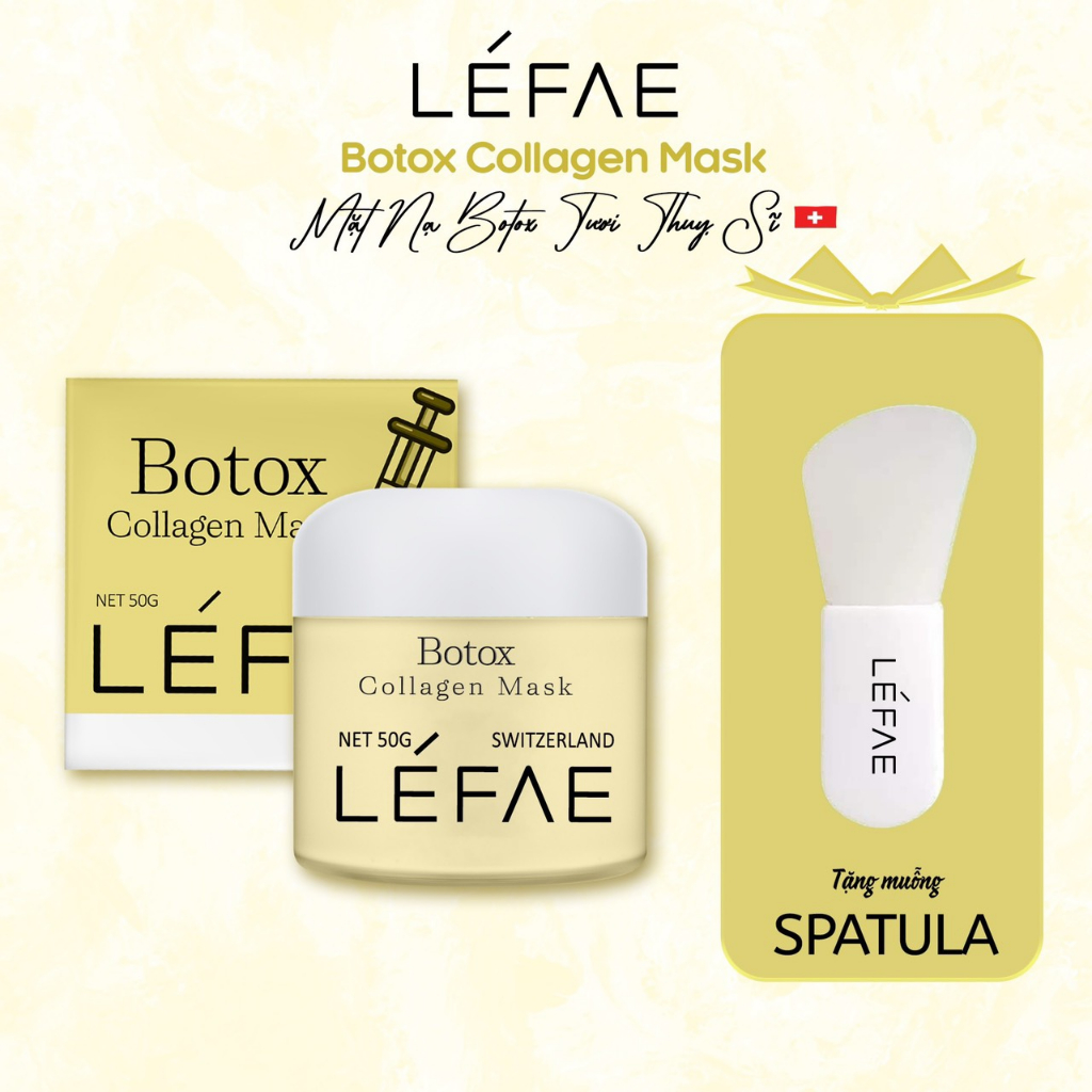 Mặt nạ Botox Collagen Mask Thụy Sĩ Giúp Trẻ Hóa – Trắng Sáng Da [Chính ...