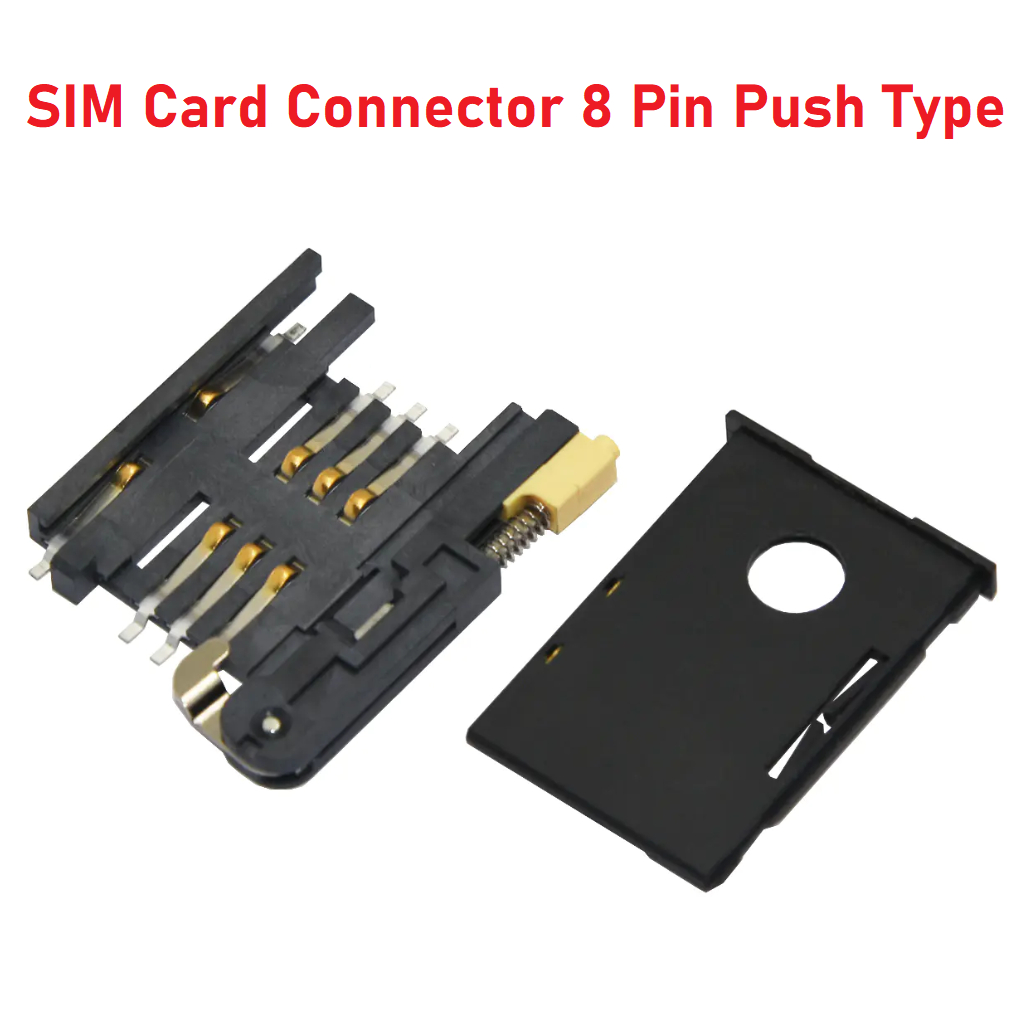 KF-016 Khe cắm sim 6p / 8p SMD/SMT ( SIM Card Connector 6 pin / 8 pin Push Type | SIM Socket 6p ...