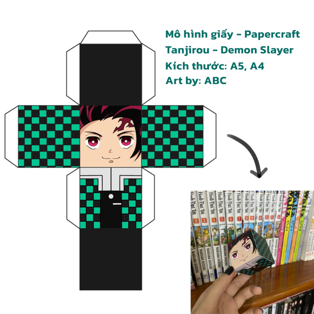 [ABC] Mô hình giấy - Papercraft nhân vật Anime Demon Slayer - Kimetsu ...