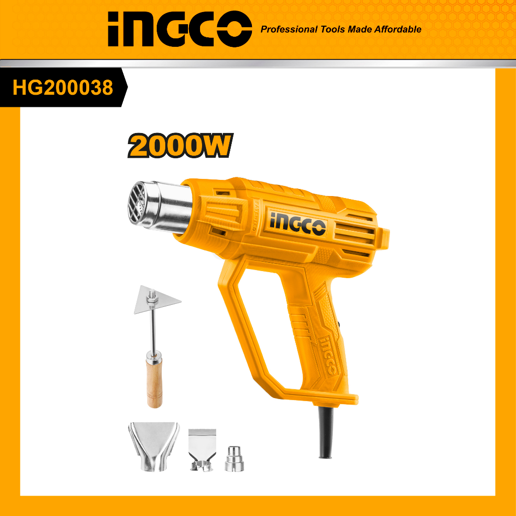 Máy thổi nhiệt INGCO HG200038 công suất 2000W | Shopee Việt Nam