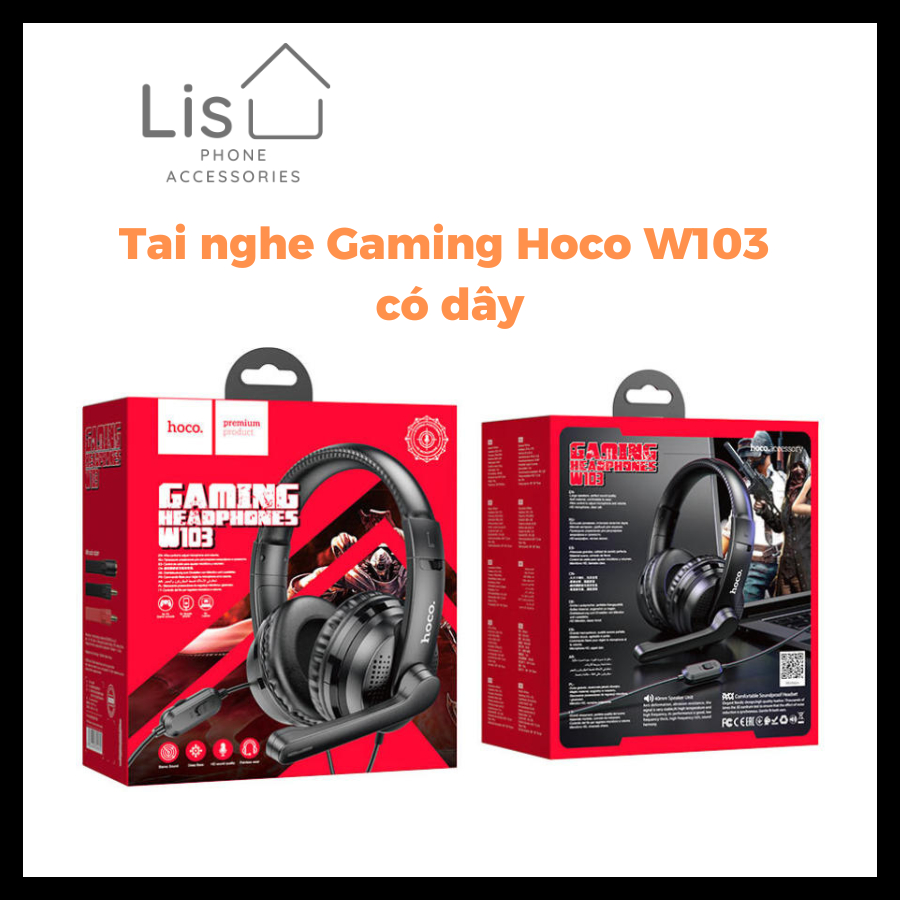Tai nghe Gaming Hoco W103 có dây | Shopee Việt Nam