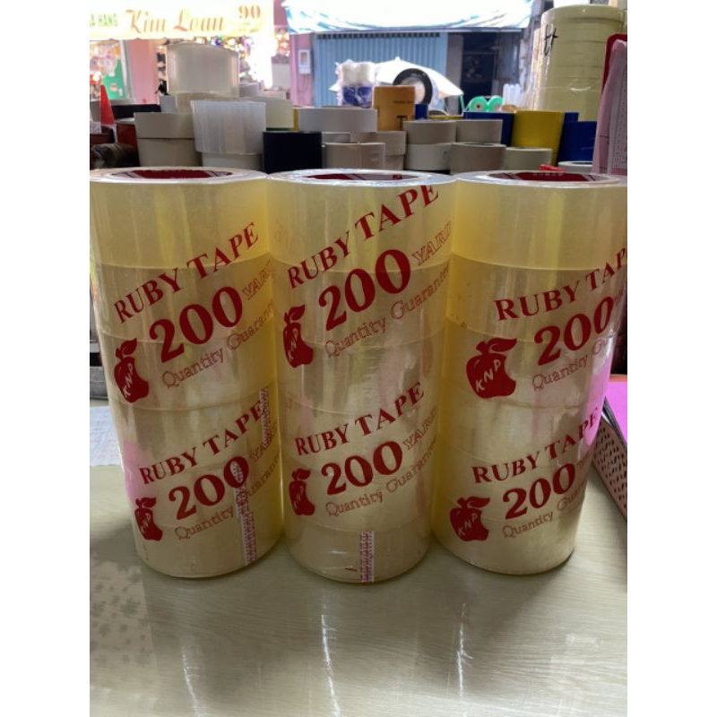 1 cuộn BĂNG KEO 200y 5cm TRONG- ĐỤC | Shopee Việt Nam