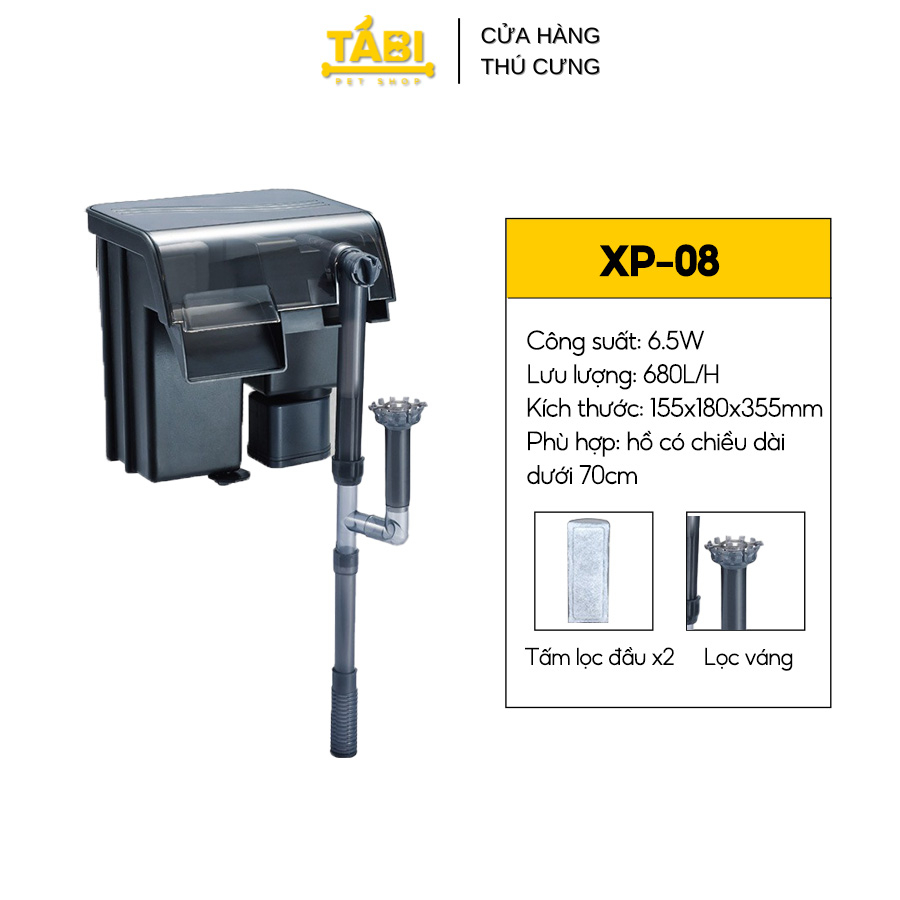 Máy Lọc Thác Treo Thành Hồ Cá JENECA XP-08 - Máy Lọc Thác Hồ Cá, Bể Cá Thủy Sinh [XP08] | Shopee ...