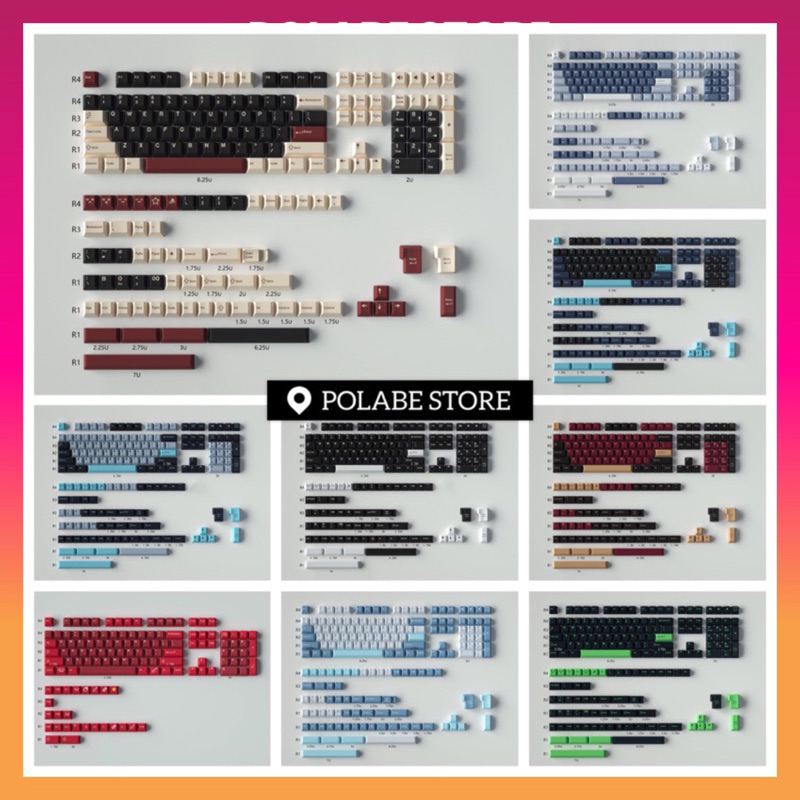 Keycap Cherry Rome Aifei Profile bàn phím cơ Tổng hợp Keycap GMK Clone ...