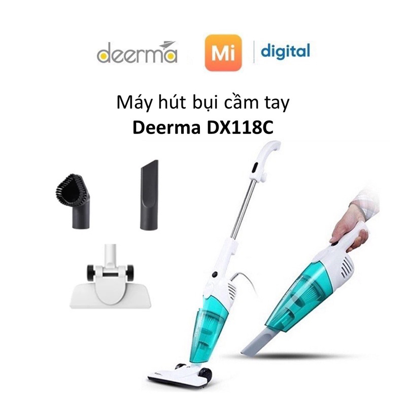 Máy Hút Bụi Cầm Tay Deerma DX118C DX115C bản 600W - Bảo Hành Chính Hãng ...