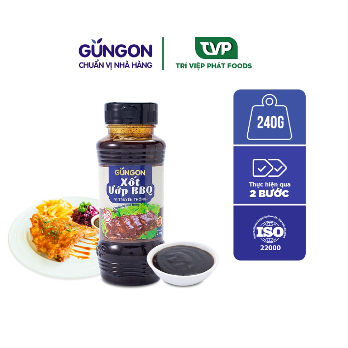 Thùng xốt ướp thịt BBQ GUNGON vị truyền thống (24 hũ x 240g) | Shopee ...