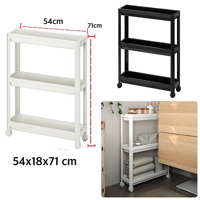 Kệ Nhựa Đựng Đồ Đa Năng, Kệ Nhựa Ba Tầng Có Bánh Xe - Chính Hãng IKEA ...