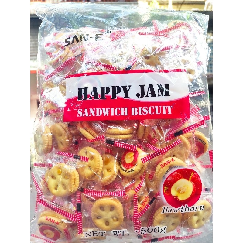 BÁNH QUY SANDWICH BISCUIT HAPPY JAM HƯƠNG CHANH LEO/ XOÀI/VIỆT QUẤT/TÁO/DÂU | Shopee Việt Nam