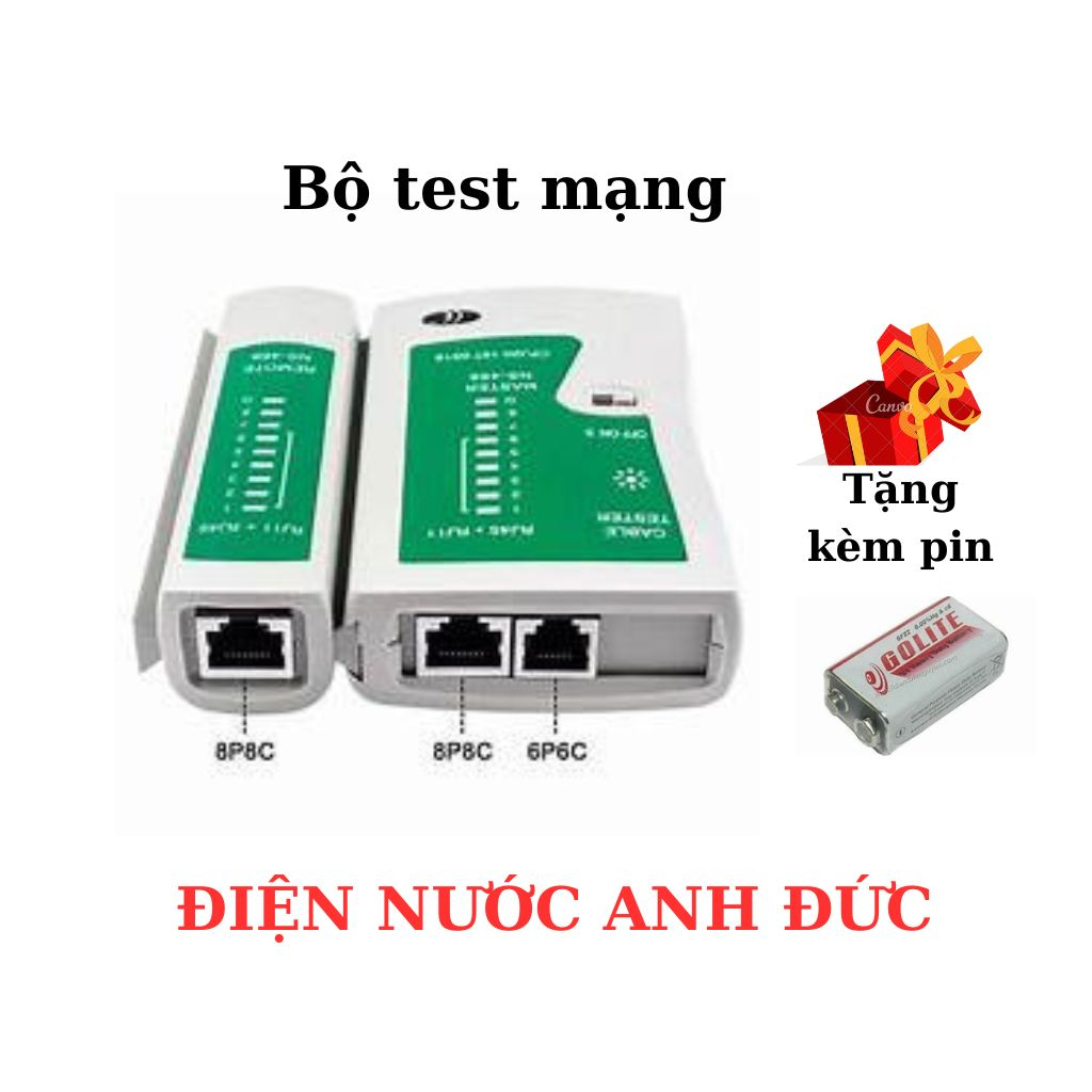 Hộp test dây mạng tặng kèm pin | Shopee Việt Nam
