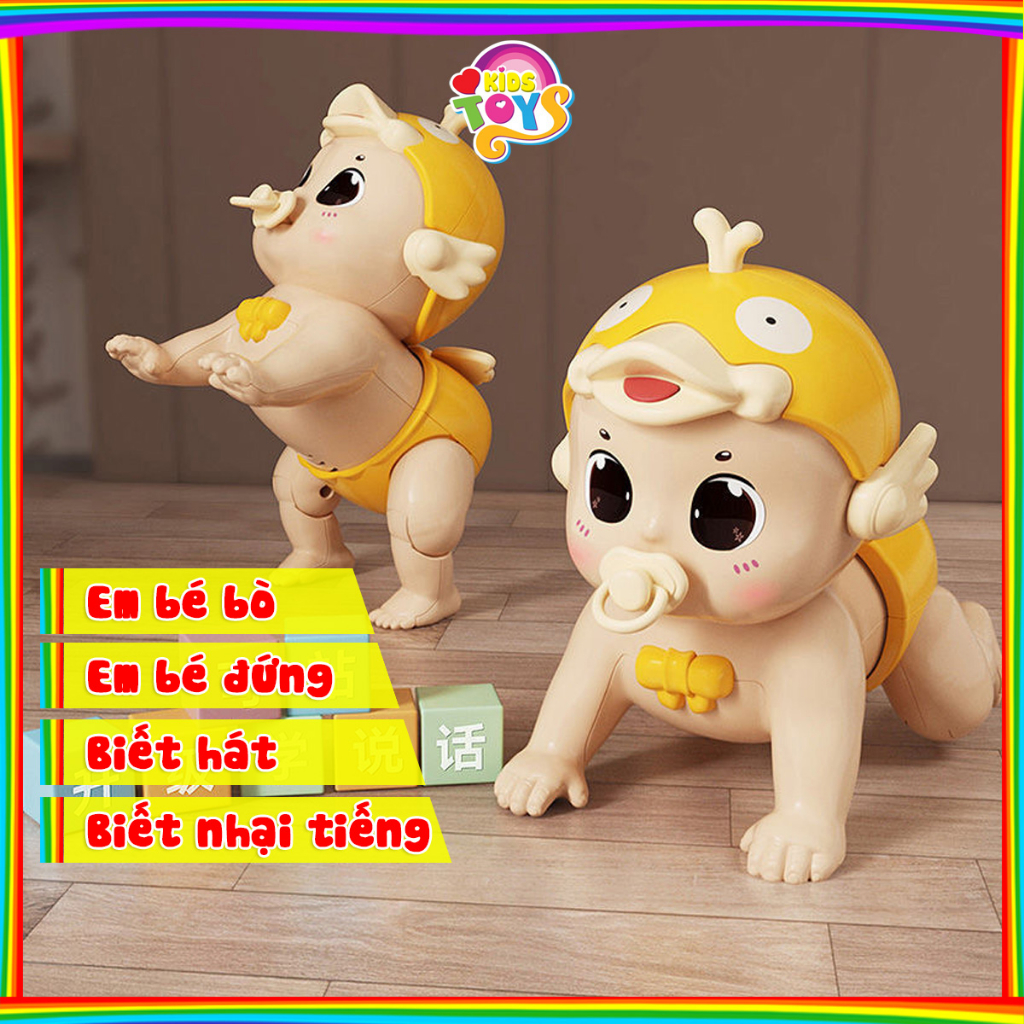 Em Bé Tập Bò Đồ Chơi Nhại Tiếng Cho Bé Tập Nói 78 Bài Nhạc Vui Nhộn ...