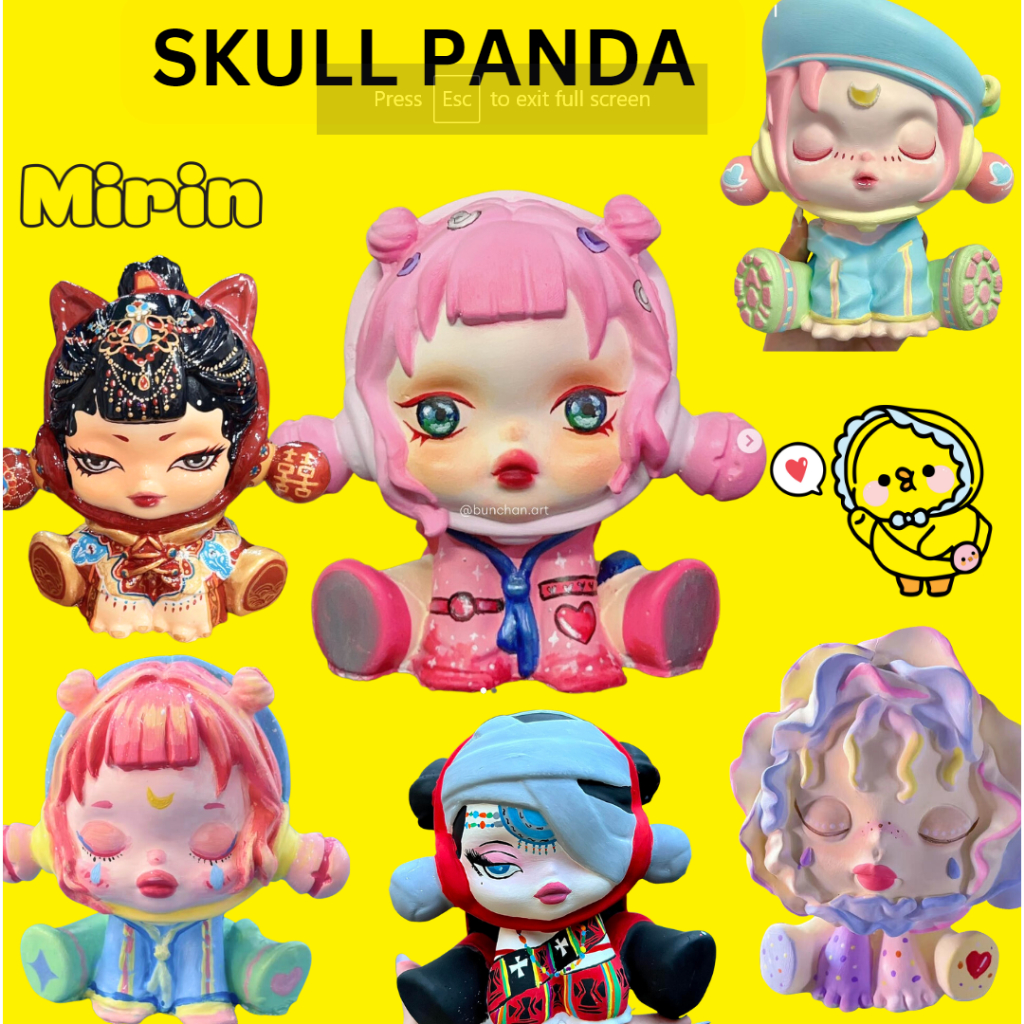 Tô Tượng Tượng Thạch Cao Skull Panda - Tô Tượng Mirin - Cỡ Lớn 20-25cm ...