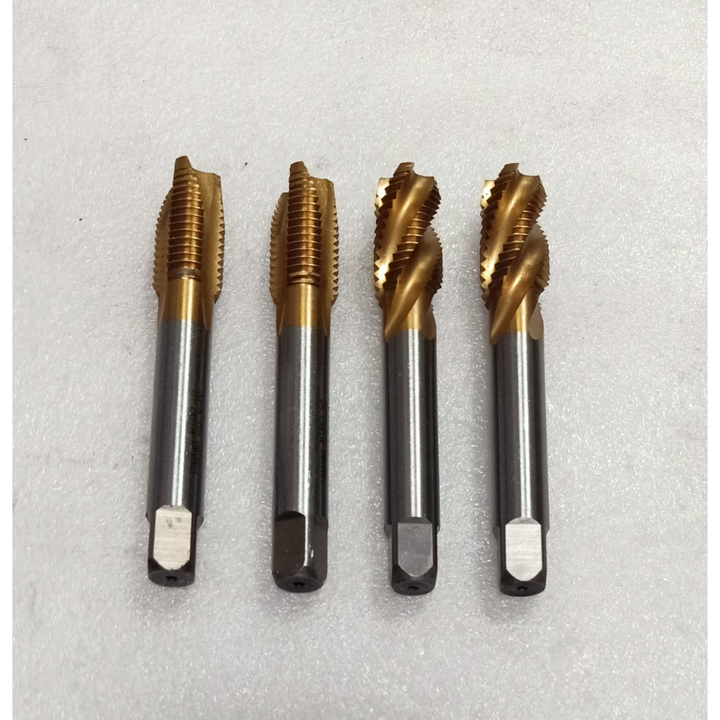 Mũi taro YAMAWA M14, M16, M18, M20 thép gió phủ vàng, rảnh thẳng, rãnh ...