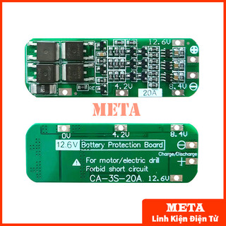 Mạch Sạc Pin 3S 12V-20A Sạc cân bằng và bảo vệ pin 18650 / Li-ion 3.7v ...
