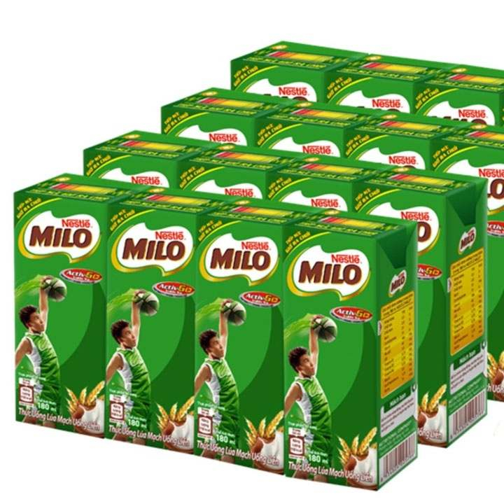 Lốc 4 Hộp Milo Ngon Hàng 180ML Giá Tiết Kiệm | Shopee Việt Nam