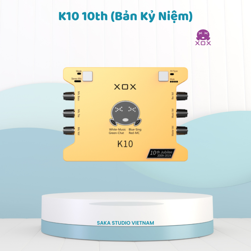 Sound card thu âm hát livestream K10 (10th) - Bản kỷ niệm 10 năm ...
