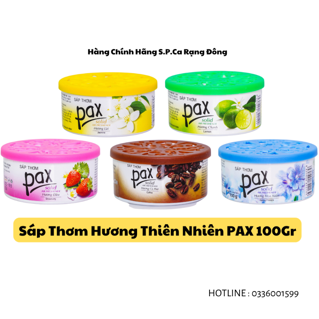 Sáp Thơm PAX 100Gr Hương Thơm Thiên Nhiên Chính Hãng S.P.Ca Rạng Đông ...