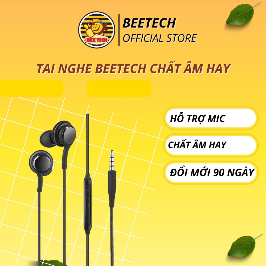 Tai nghe BEETECH chất âm hay, tai phone hỗ trợ mic đàm thoại, | Shopee ...