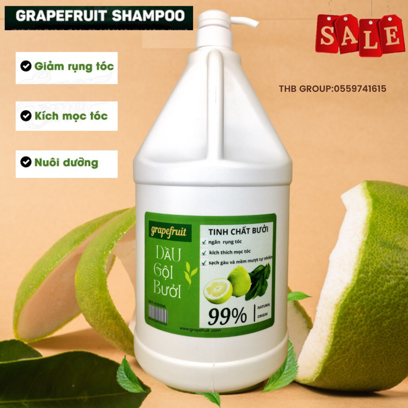 Dầu gội can bưởi valert grapefruit 4000ml phục hồi tóc chống dụng tóc ...