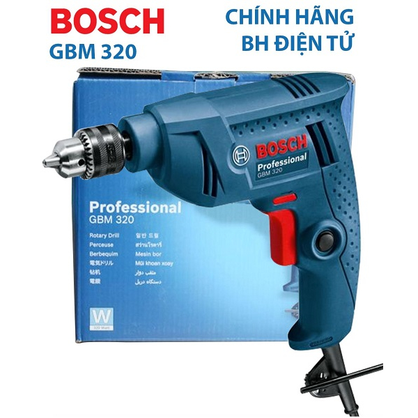 Máy khoan Bosch GBM 320 - chính hãng mới 100% | Shopee Việt Nam