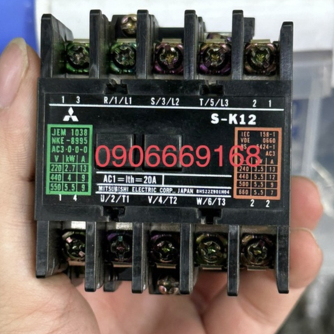 Contactor Khởi Động Từ 12A S-K12 Mitsubishi - Hàng Bãi Nhật - Đẹp 90% ...