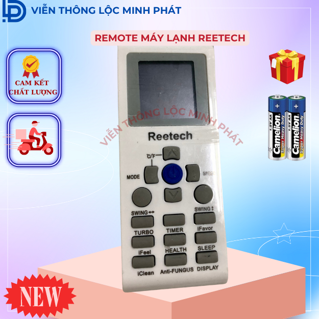 Remote điều khiển máy lạnh REETECH mẫu nút xanh | Shopee Việt Nam