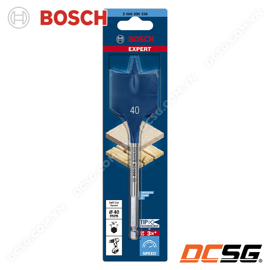 Mũi khoét gỗ đuôi cá EXPERT SelfCut Speed Bosch | DCSG | Shopee Việt Nam