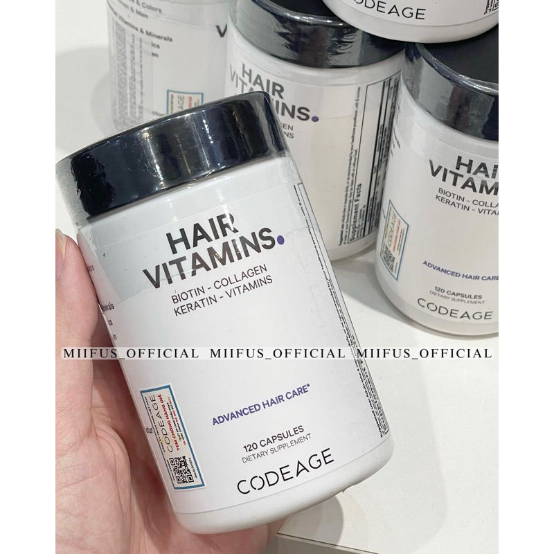 [Mẫu mới] Thực phẩm chức năng hỗ trợ mọc tóc Code Age Vitamins Hair ...