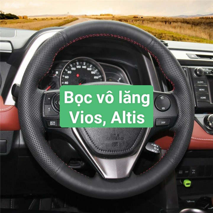 Toyota Vios Corolla Altis, bọc vô lăng Vios Corolla Altis, ốp da khâu ...