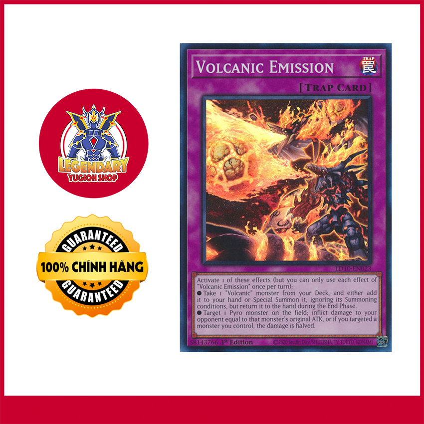 [Thẻ Bài Yugioh Chính Hãng] Volcanic Emission | Shopee Việt Nam