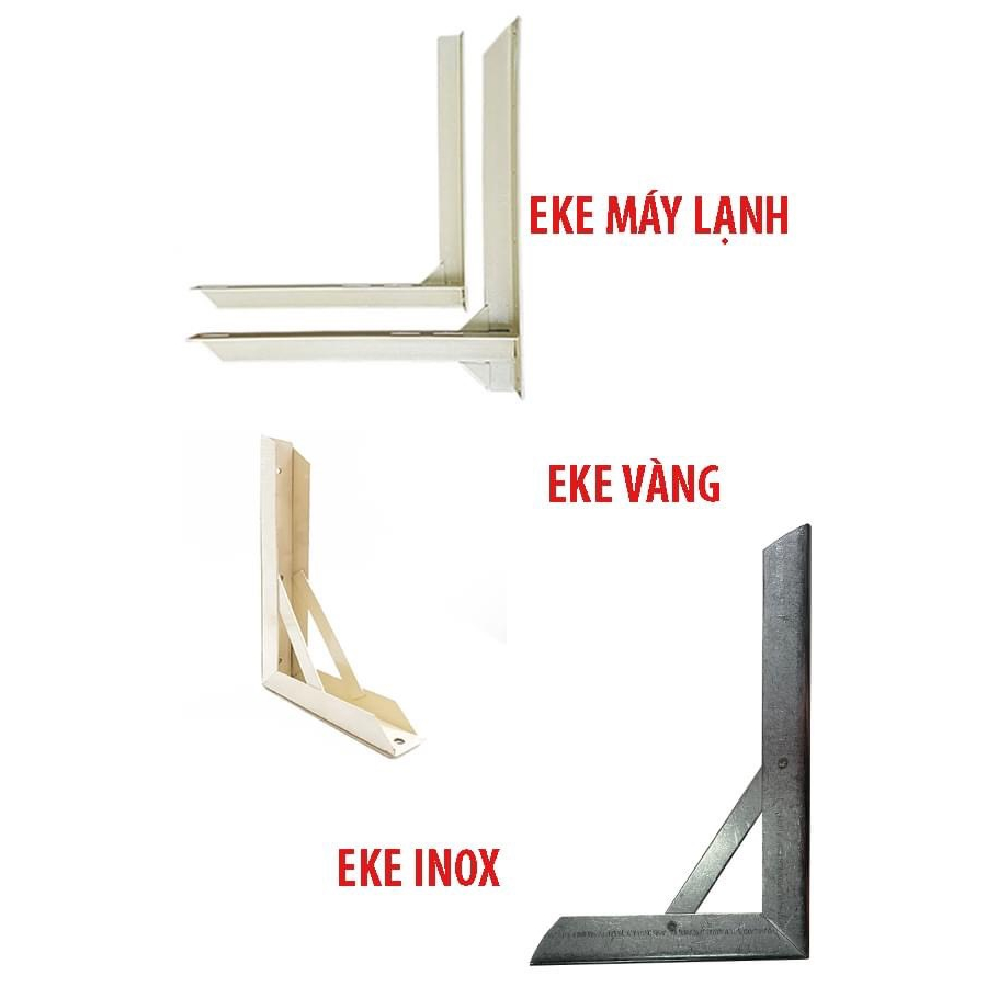 Eke chữ L treo tường (1 cặp) - kệ đỡ - giá đỡ kèm phụ kiện ốc vít. EKE ...