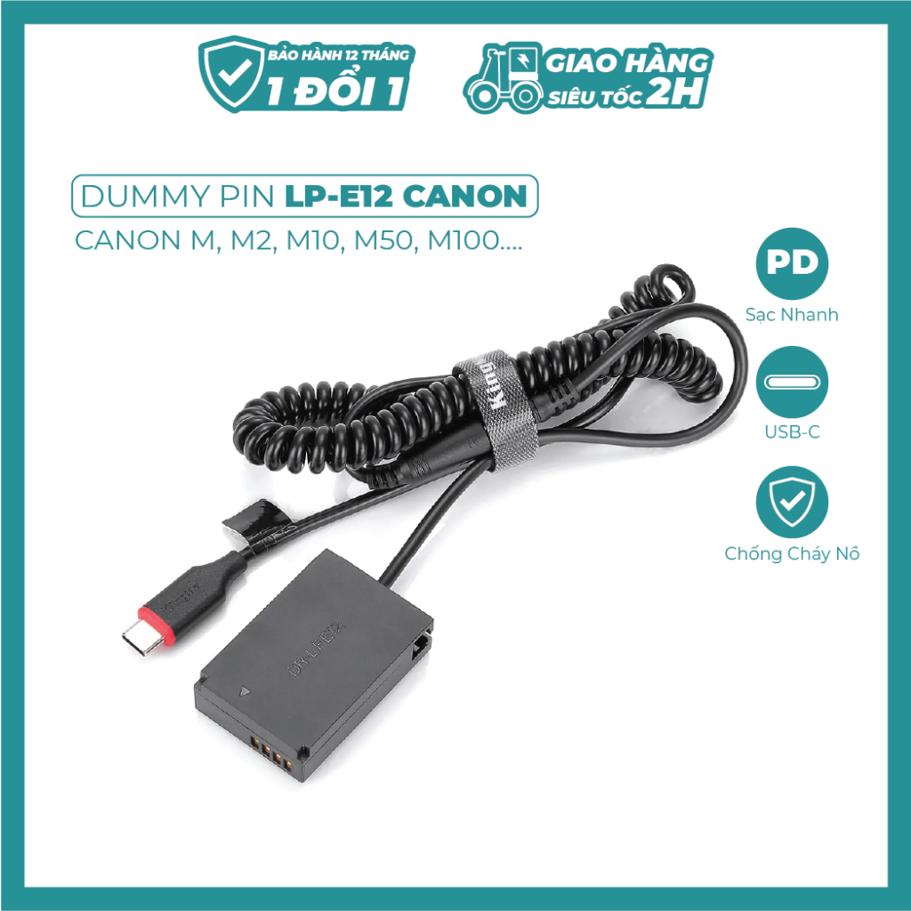 Pin Dummy Kingma cho Canon LP-E12 | Shopee Việt Nam