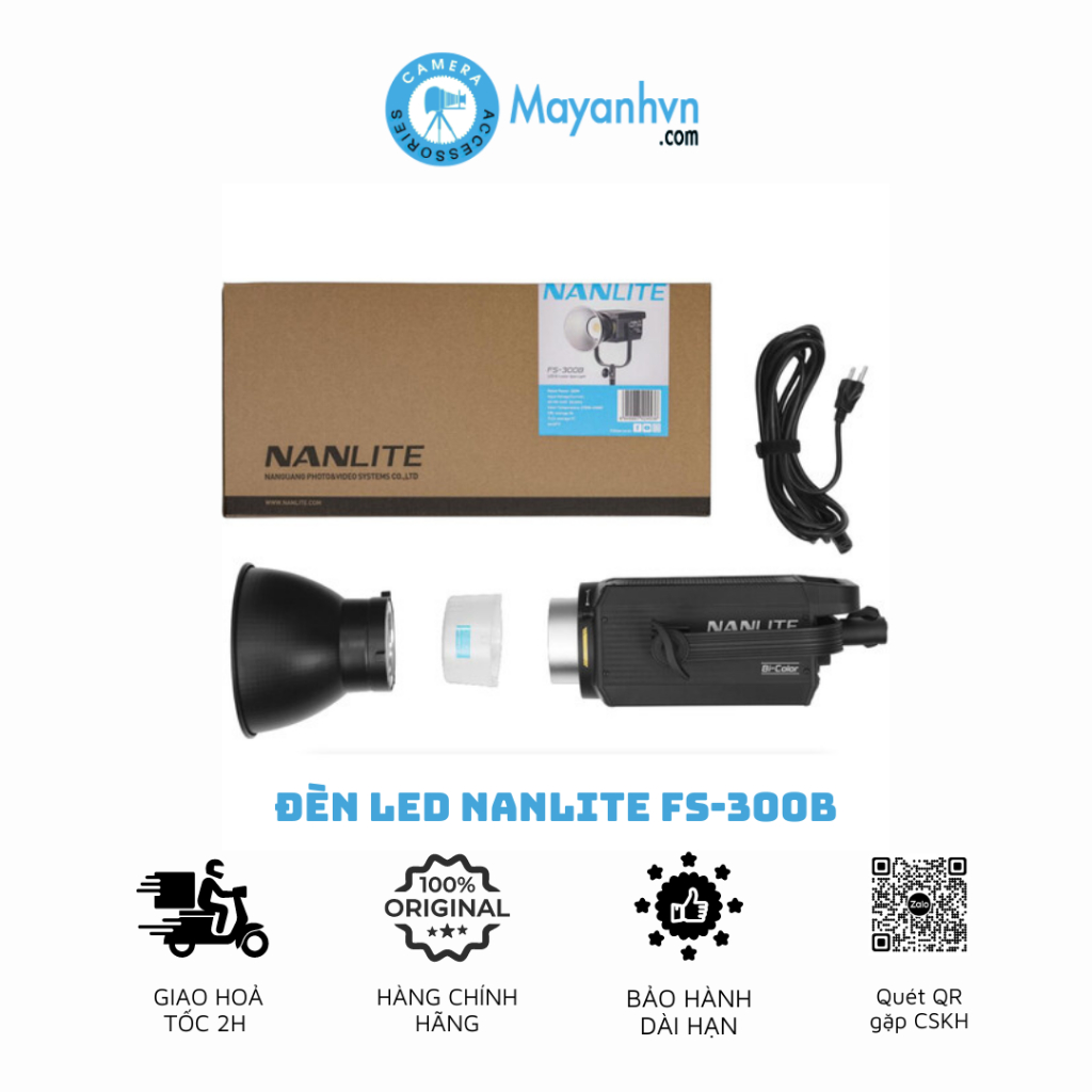 Đèn Led Nanlite FS300 / FS300B - Bảo Hành 12 Tháng - Chính Hãng ...