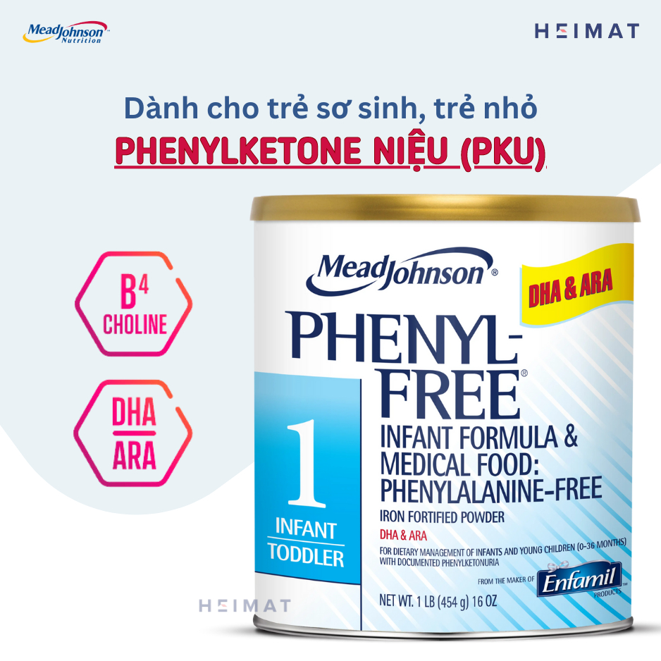 Bột thực phẩm Mead Johnson Phenyl Free - cho trẻ sơ sinh mắc chứng ...
