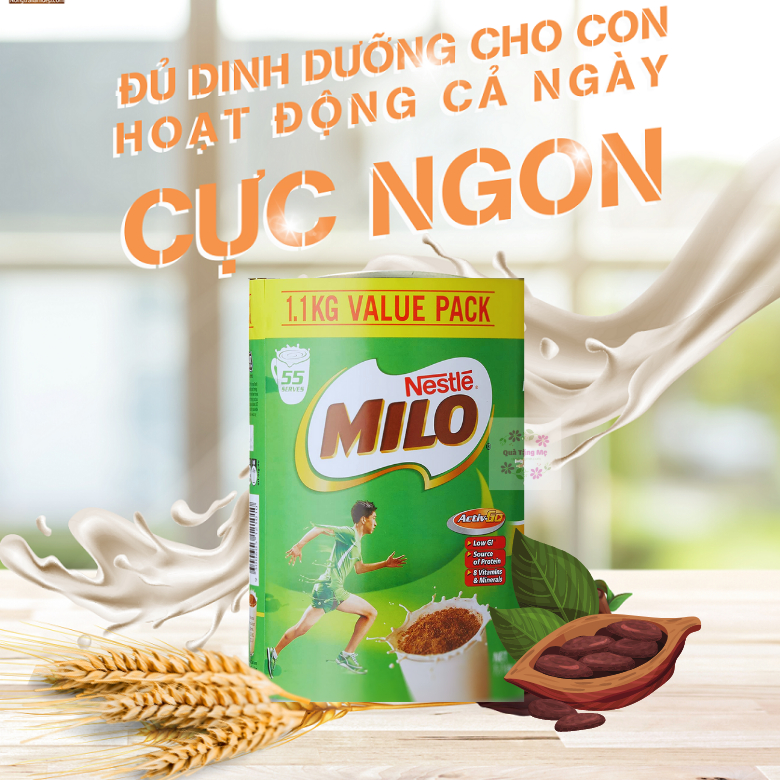 Sữa Nestle Milo Úc bổ sung dinh dưỡng cho bé phát triển tối ưu hộp 1kg ...