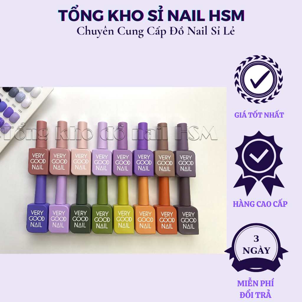 Sơn gel Very Good Nail 60 màu (Màu 031-060) - Bán lẻ chai phụ kiện đồ ...