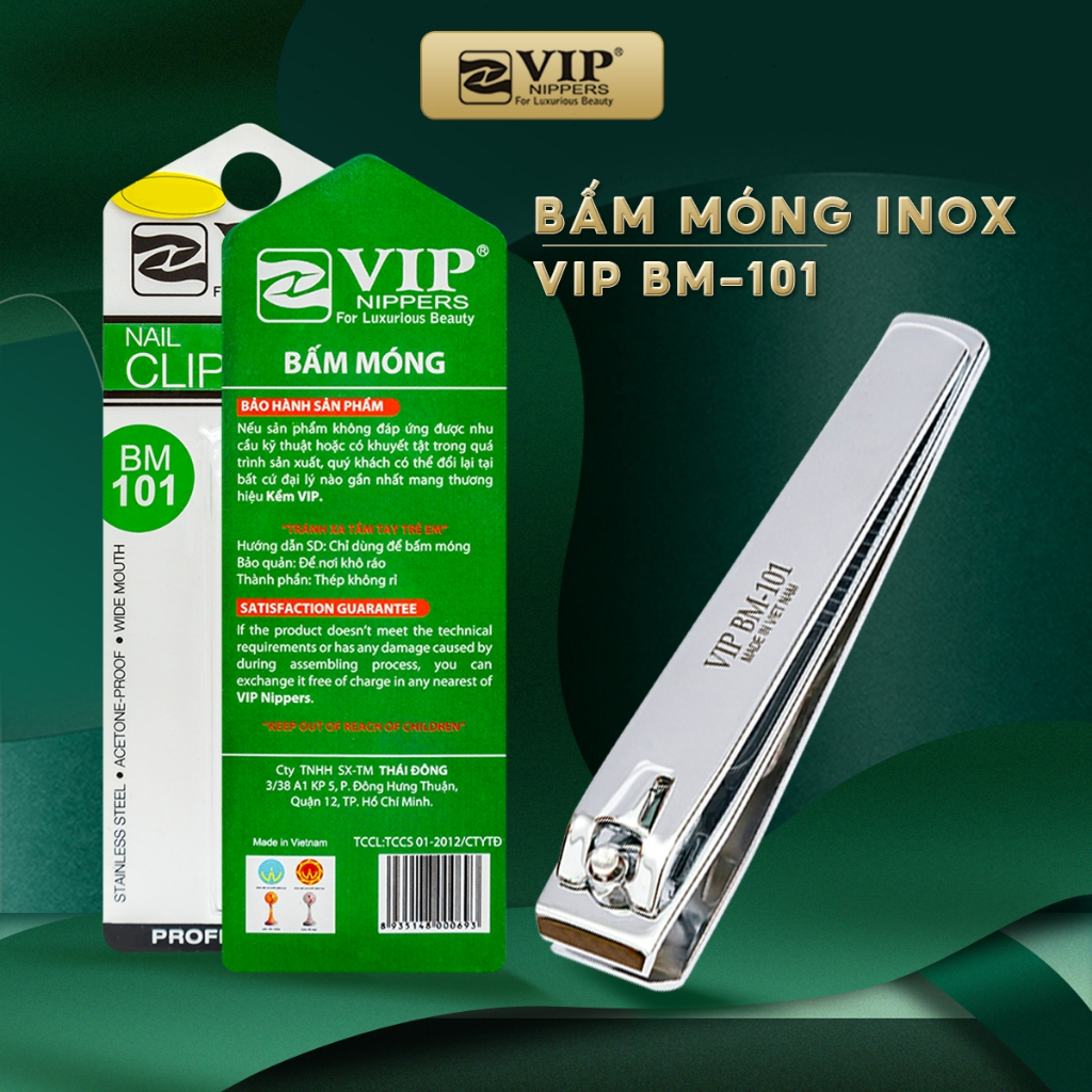 Bấm Móng Inox VIP, BM-101, BM-102, BM-103, BM-104 | Shopee Việt Nam