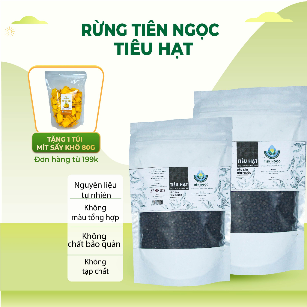 Tiêu Hạt Hữu Cơ QNA FARM,Tiêu Hạt Đen Đặc Sản Tiên Phước, Cay Nồng, Ấm ...
