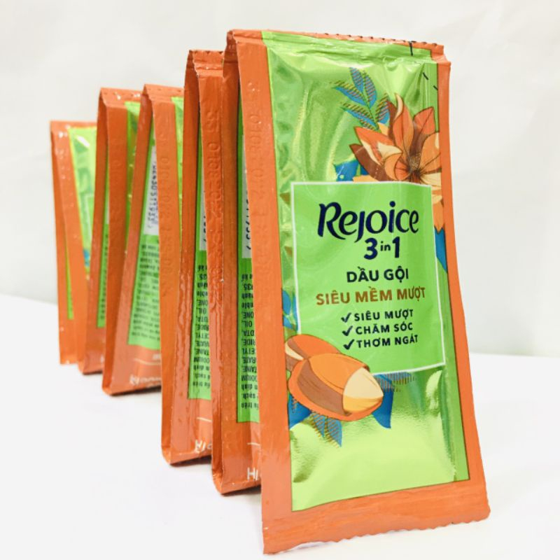 Dầu gội Rejoice siêu mềm mượt dây 10 gói - dầu gội đầu Rich Smooth 48h ...
