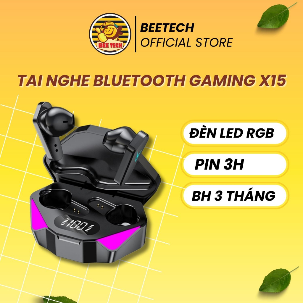 Tai Nghe Bluetooth Beetech X15 , Tai Phone Không Dây Kiểu Dáng Gaming ...